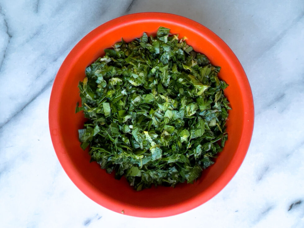 Crispy Parmesan Potatoes with Gremolata | Natalie Cooks