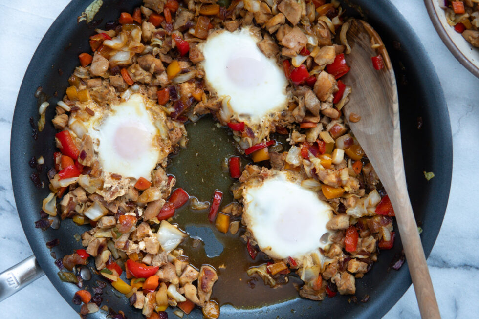 Chopped Soy Garlic Chicken and Rice (Chicken Sisig) | Natalie Cooks