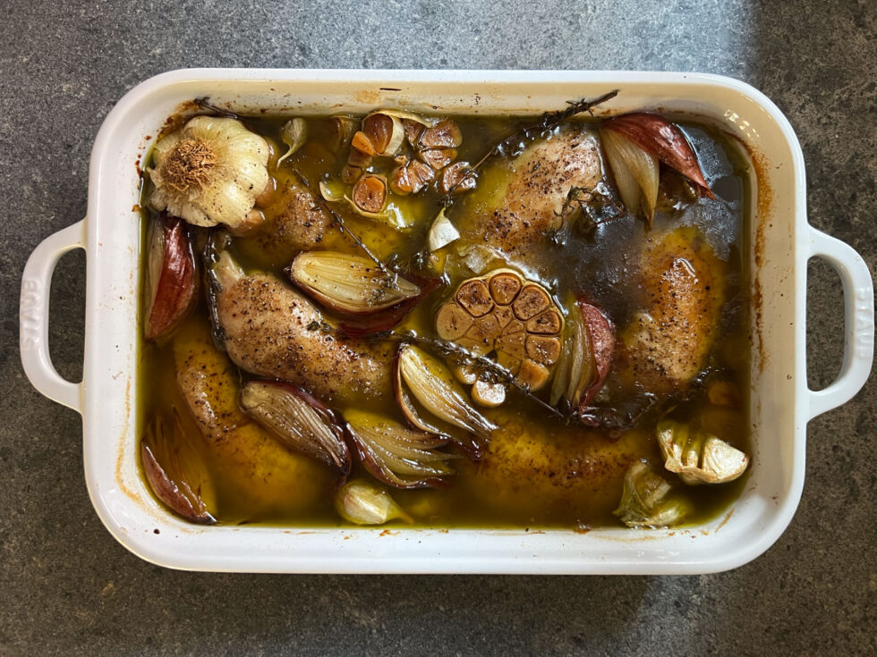 Alison Roman’s Slow Roasted Turkey with Garlic and Herbs | Natalie Cooks