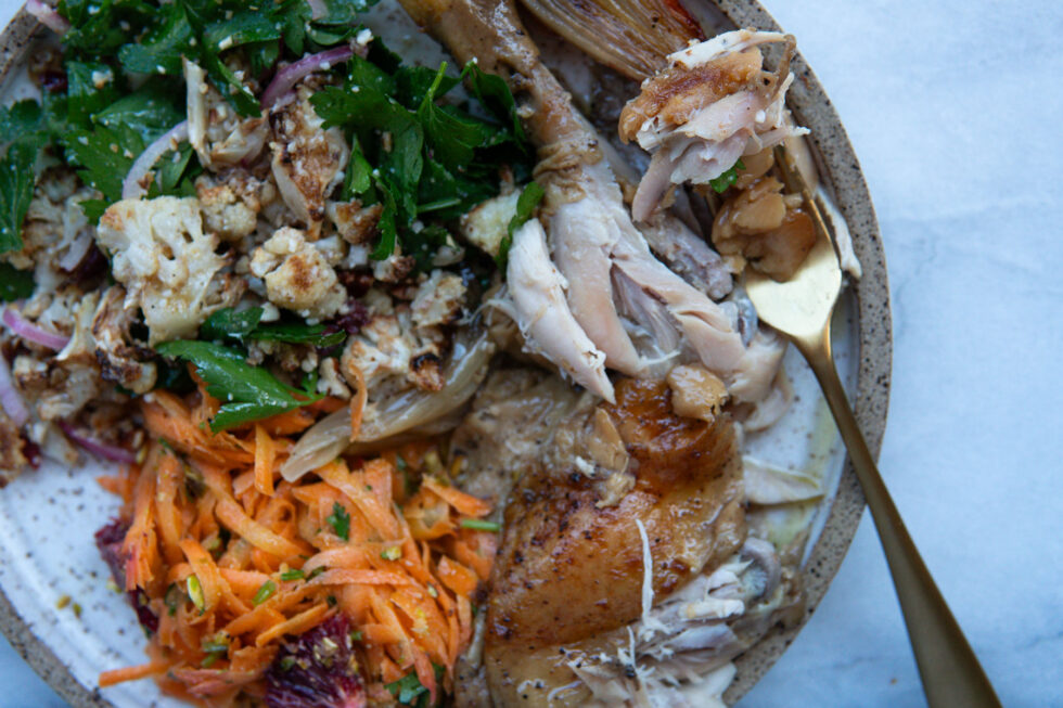 Alison Roman’s Slow Roasted Turkey with Garlic and Herbs | Natalie Cooks