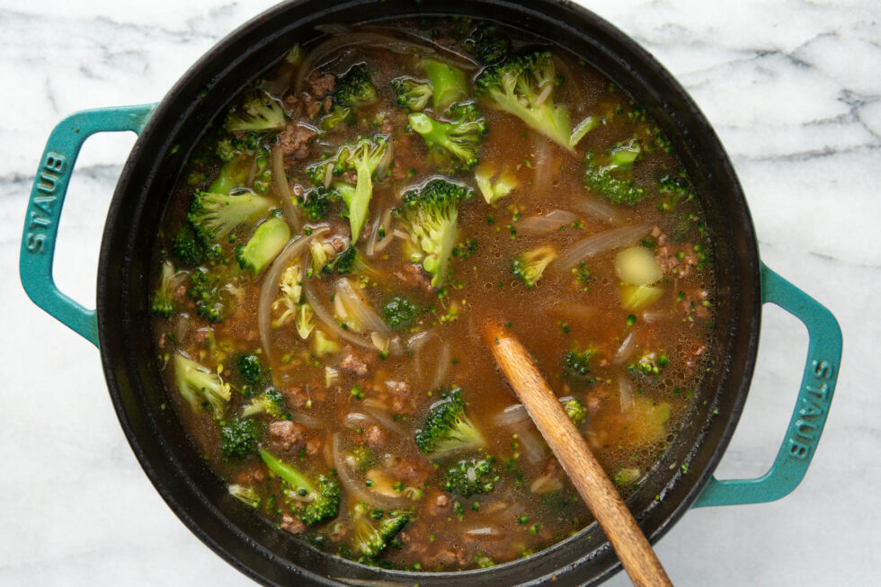 Beef and Broccoli Soup | Natalie Cooks