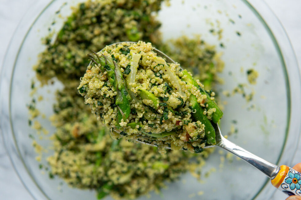A Very Green Quinoa Salad | Natalie Cooks